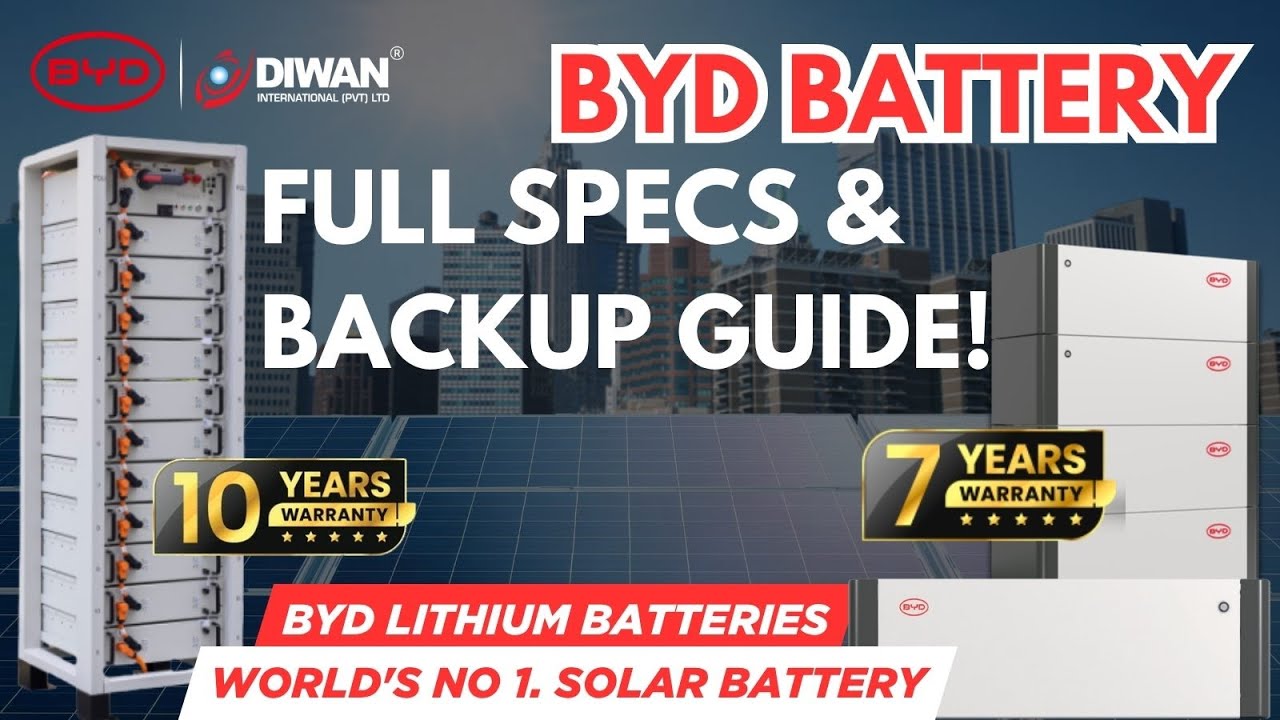 BYD Battery Full Specs & Backup Time 🔋 | Why It’s the No.1 Solar ...