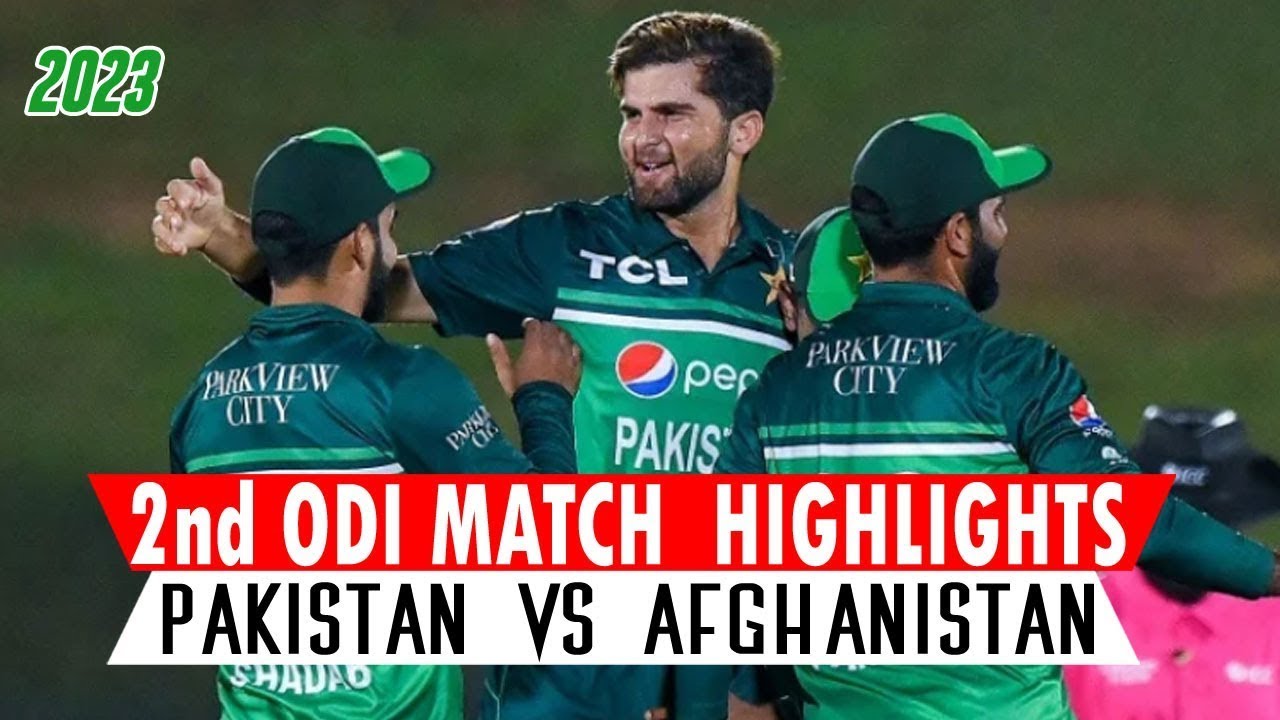 AFG vs PAK | Today match highlights | 2nd Odi Highlights | Pakistan vs ...