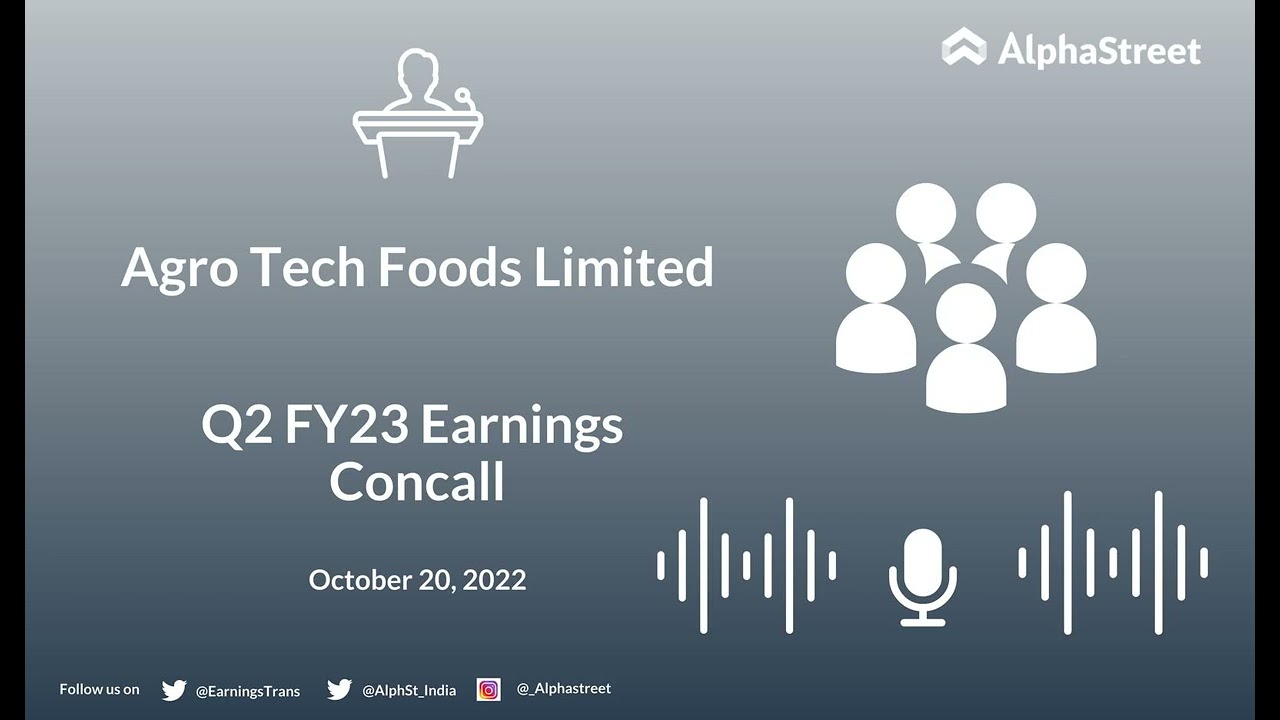 ATFL Stock | Agro Tech Foods Limited Q2 FY23 Earnings Concall - YouTube