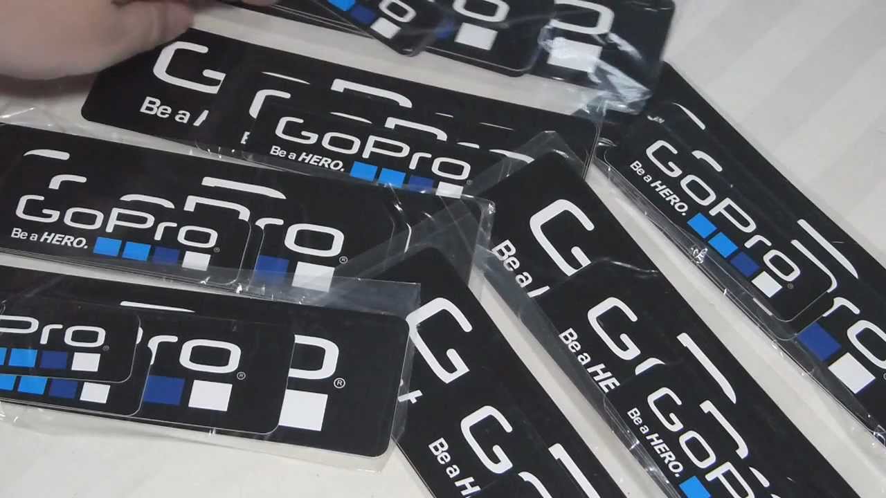 Unboxing GoPro stickers - YouTube
