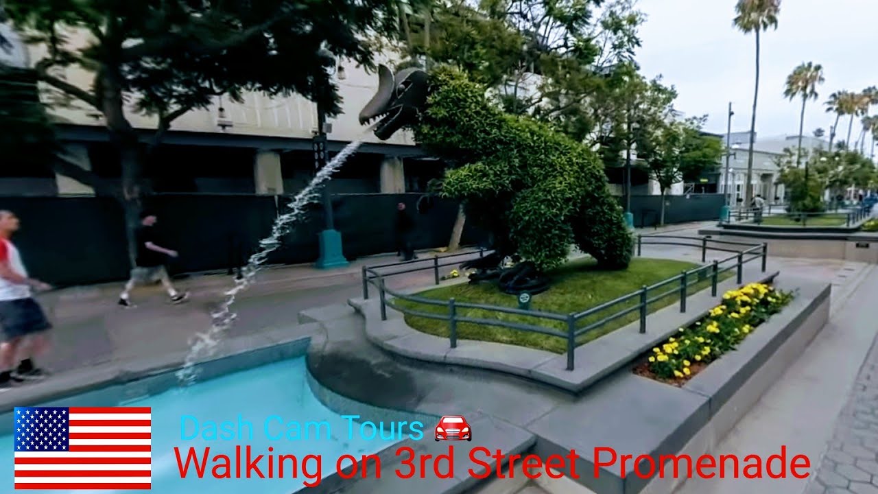 360° Virtual Walk on 3rd Street Promenade, a famous California Landmark ...