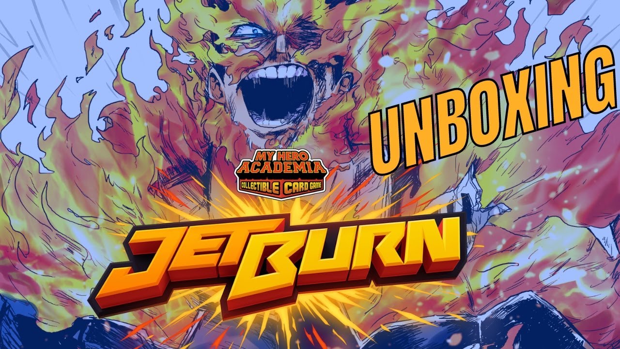 Jet burn Unboxing! My Hero Academia Collectible Card Game - YouTube