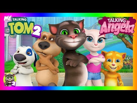My Talking Tom 2 Gameplay Cat Tom and Angela Playing Games