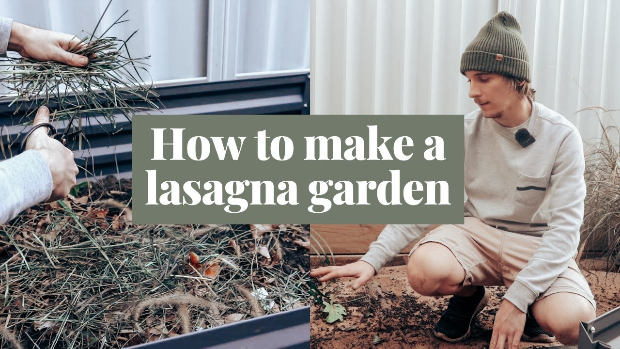Making A Lasagna Garden Raised Bed From Scratch | How To Prepare Soil ...