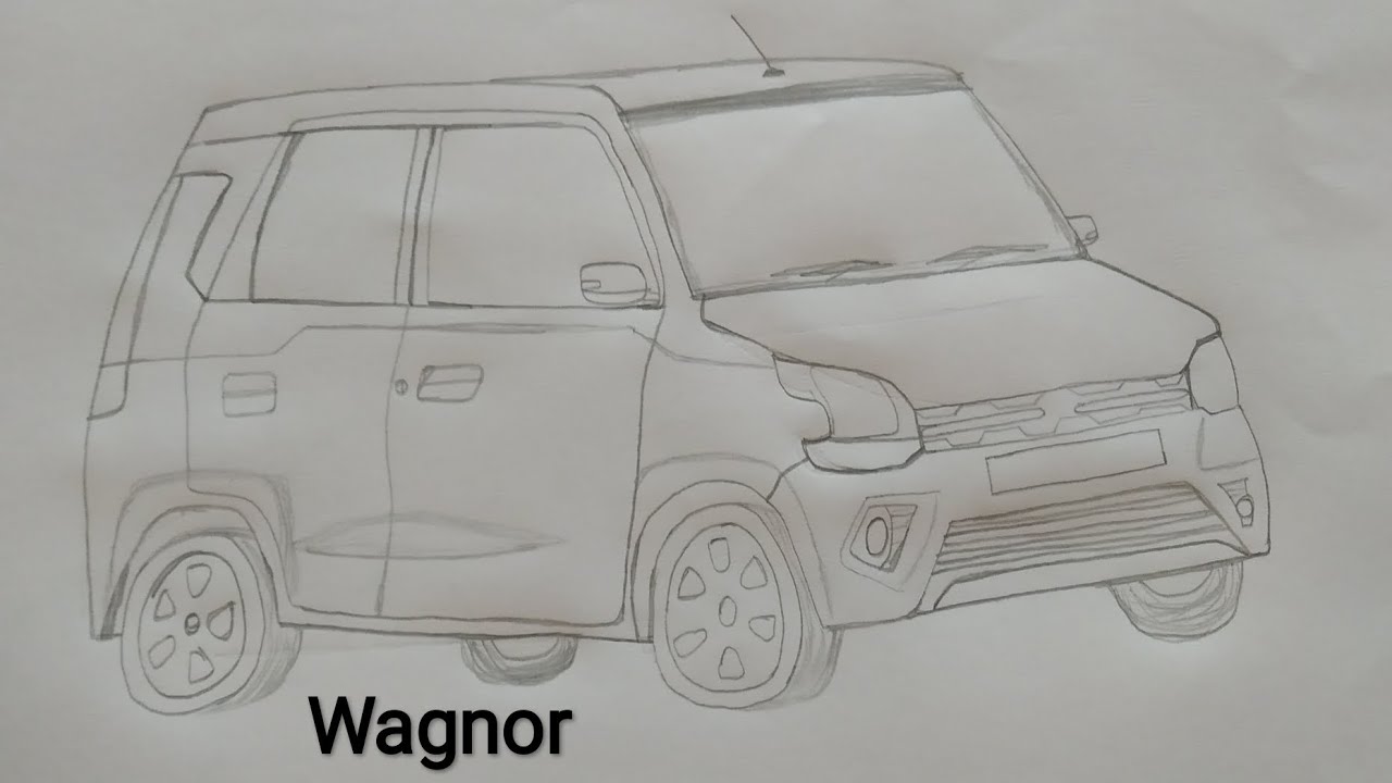 new WagonR😏 car || drawing - YouTube