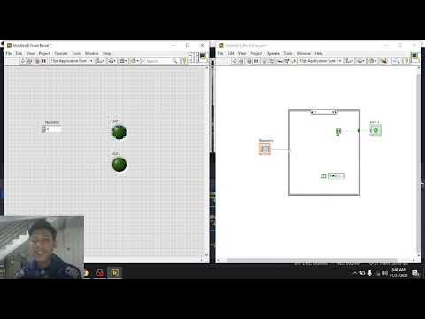 Tugas Praktikum Instrumen Berbasis Komputer-Labview- Case Structure (Numerik Input) - YouTube