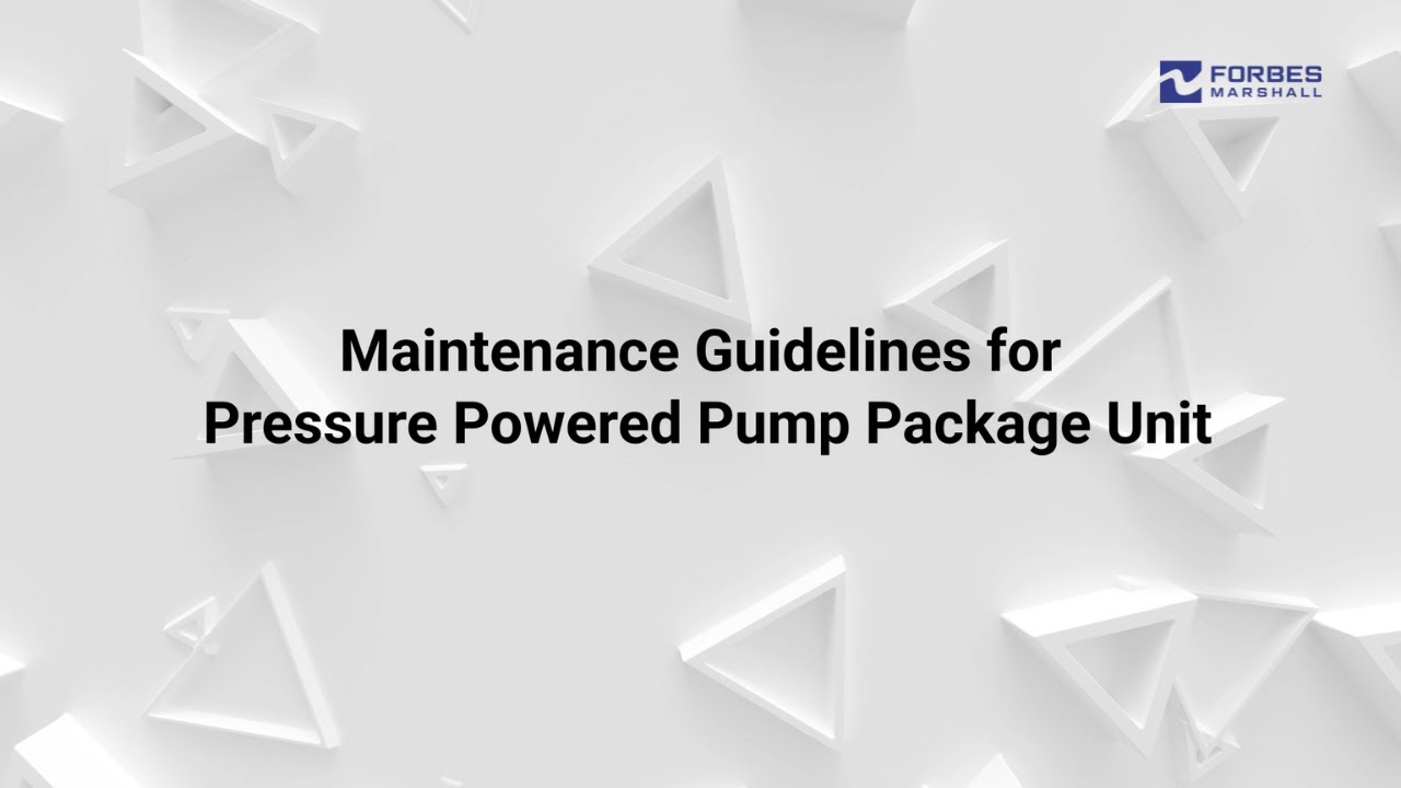 Maintenance Guidelines for PPPPU | Pressure Powered Pump Package Unit ...