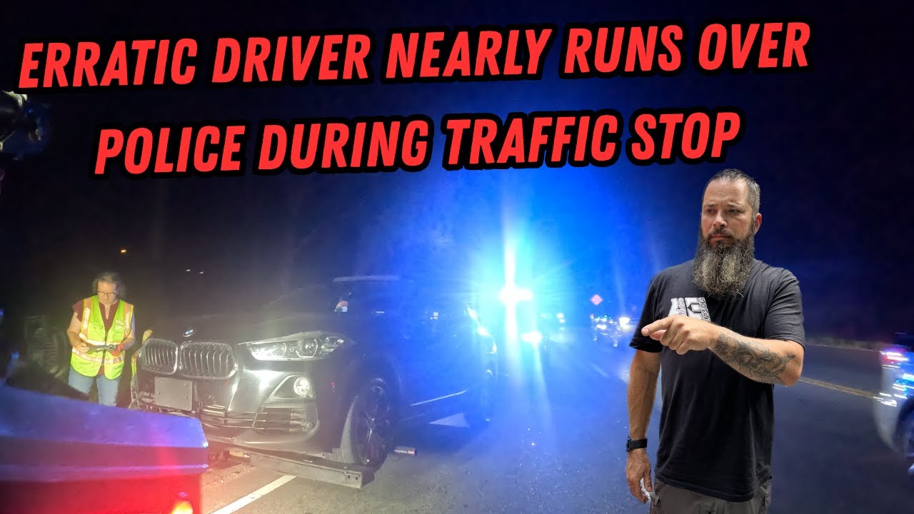 Erratic Driver Almost Runs Over Cop | Winching & PD Calls - YouTube