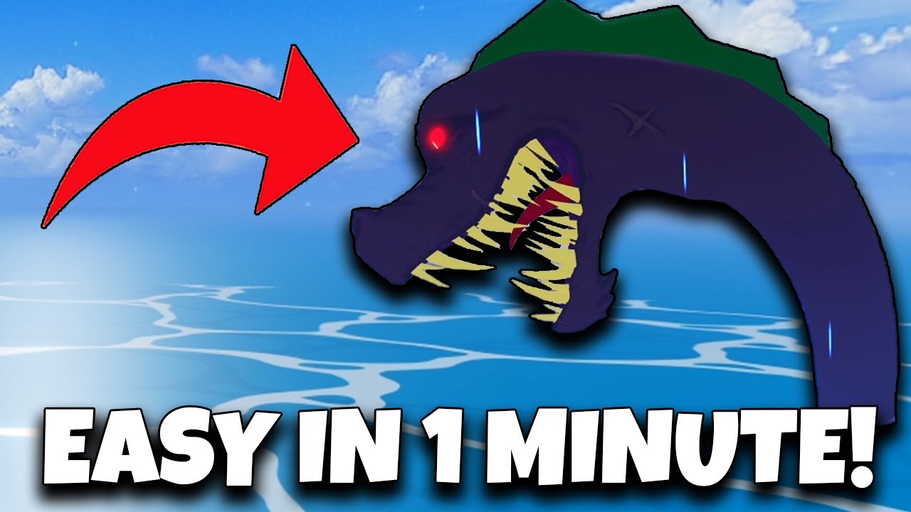 How to spawn sea beast in 1 minute on 2nd sea in Blox Fruits - YouTube