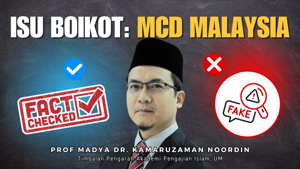 Boikot Mekdi: FAKTA vs AUTA | Dr Kamaruzzaman Nordin - YouTube