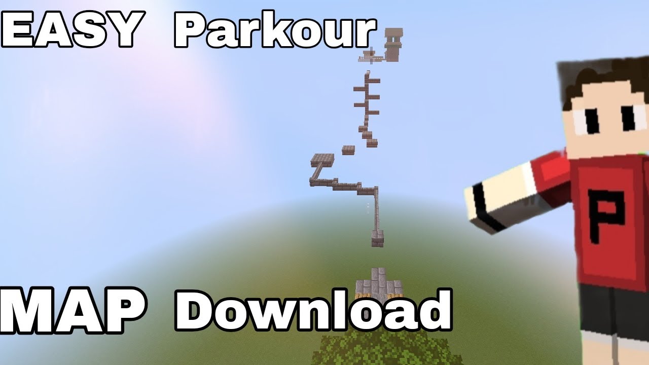 |EASY PARKOUR| MAP [DOWNLOAD] - (In) Minecraft @imsanu8486 - YouTube