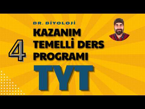 TYT Kampı Kazanım Odaklı Haftalık Çalışma Sistemi - 4 | Dr. Biyoloji