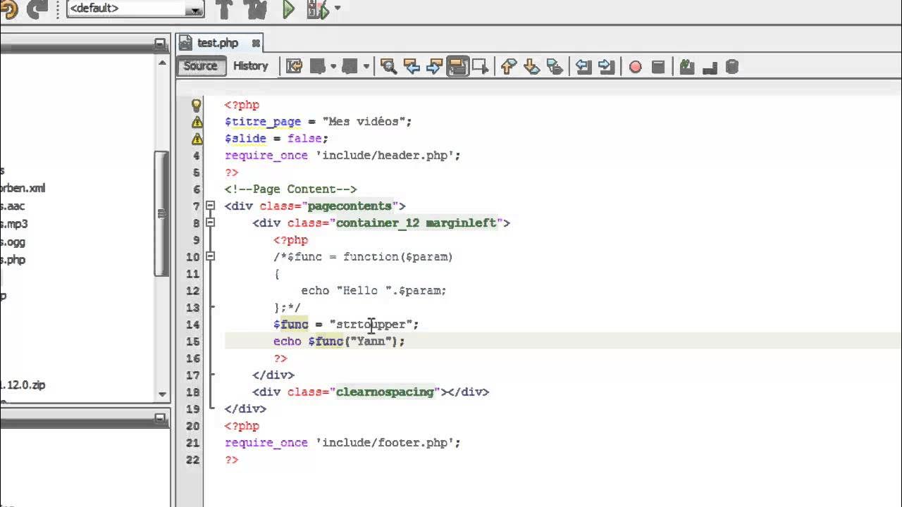 Les fonctions en PHP - Tutoriel PHP - YouTube
