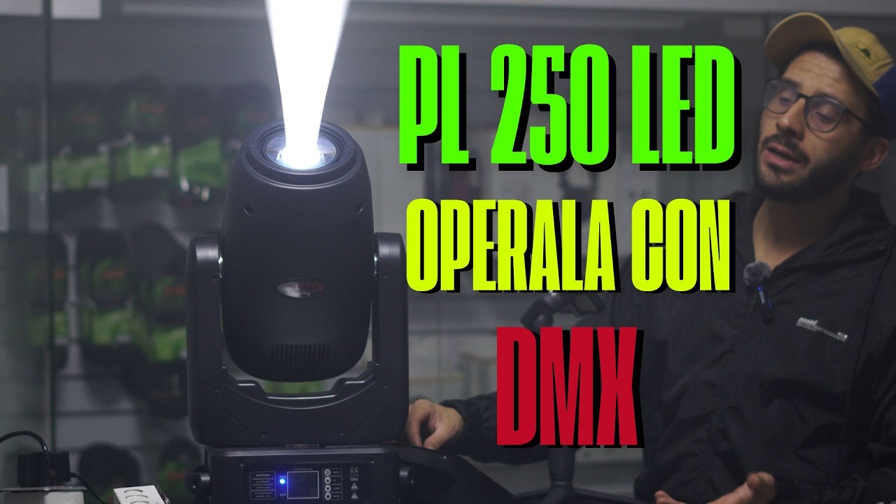 SPOT 250 LED - PROJ LIGHTING PL250LED PRODJ CABEZA ROBOTICA - YouTube