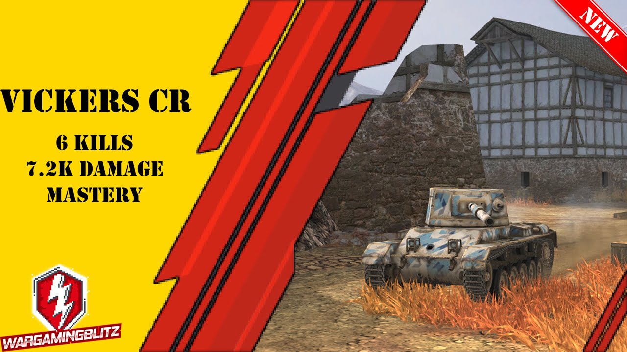Vickers Cruiser - 6 Kills 7.2k Damage - THE_KILLER_HMHM - WOTB - YouTube