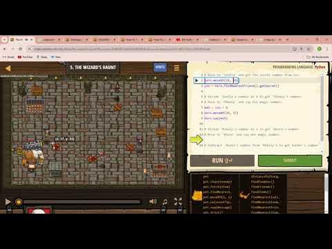 Code combat computer science 3 level 5 The wizard's haunt - YouTube