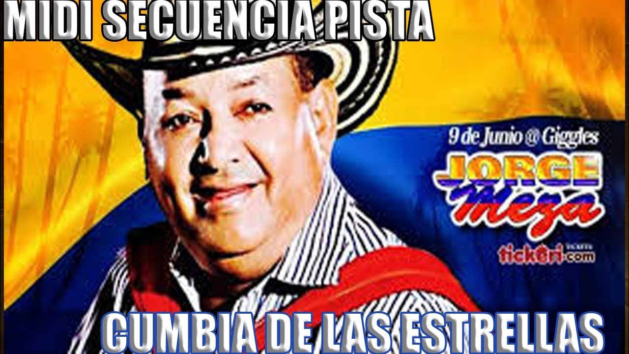 MIDI PISTA CUMBIA DE LAS ESTRELLAS "JORGE MEZA" - YouTube