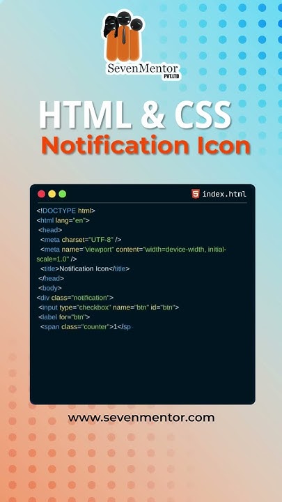 Html And Css Notification Sevenmentor Html5 Css3 Shortsfeed Webdevelopment Javascript 1674