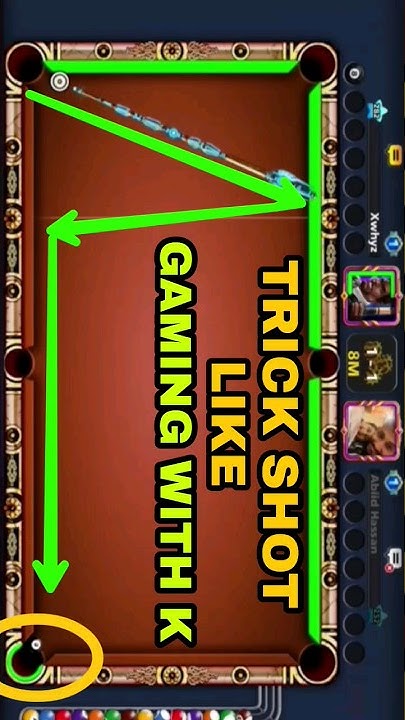 8 ball pool - Knuckle Trick shot tutorial by XwhyZ 🤫 | #shorts #shortsvideo #shortsfeed ...