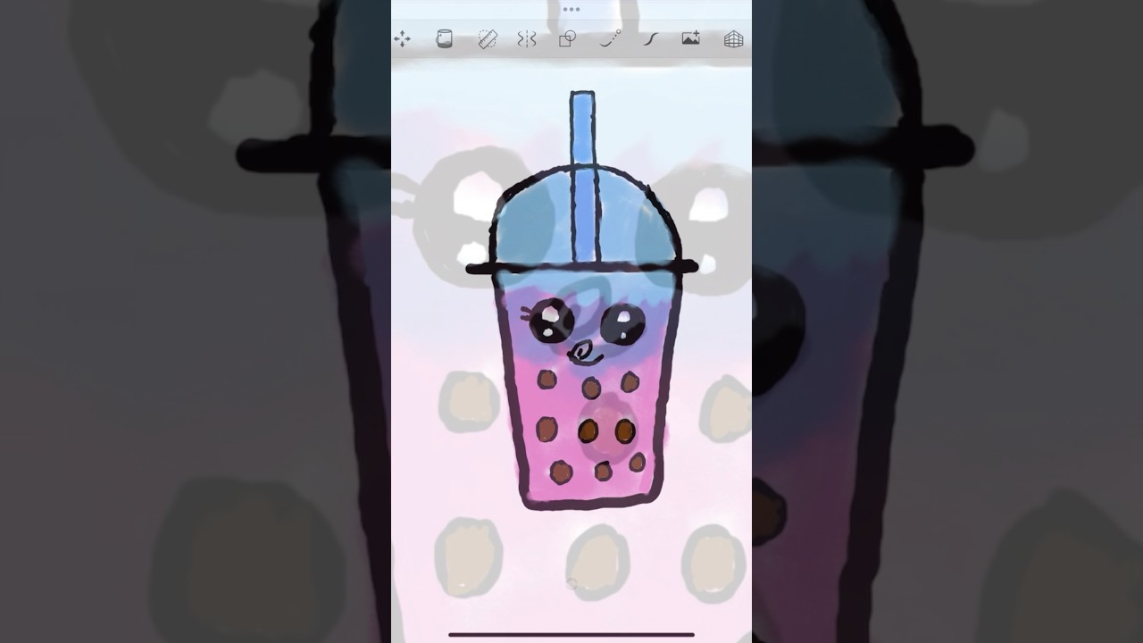 Bobo tea Drawing iPad @CreativeCloud2008 #trending #viralvideo # ...