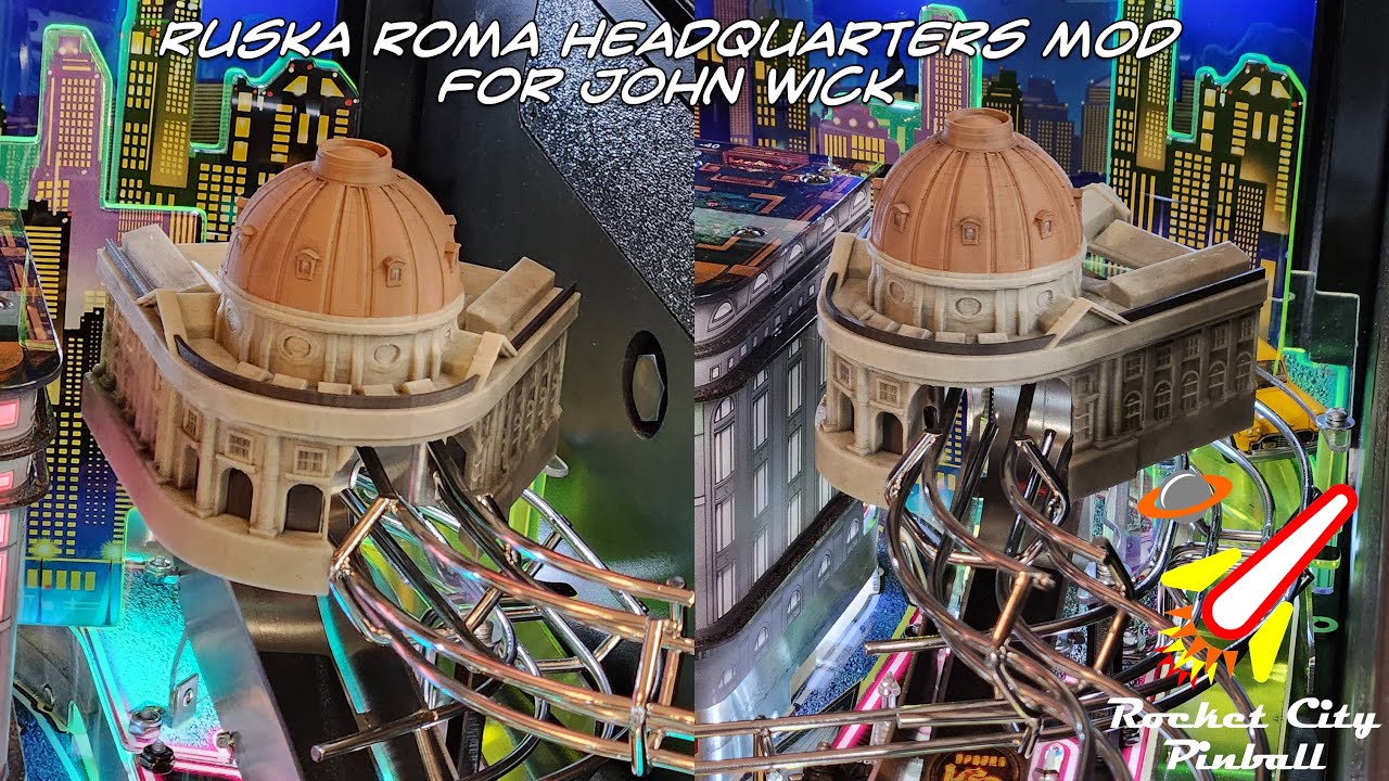 Ruska Roma Headquarters mod for Stern's John Wick pinball, by Rocket ...