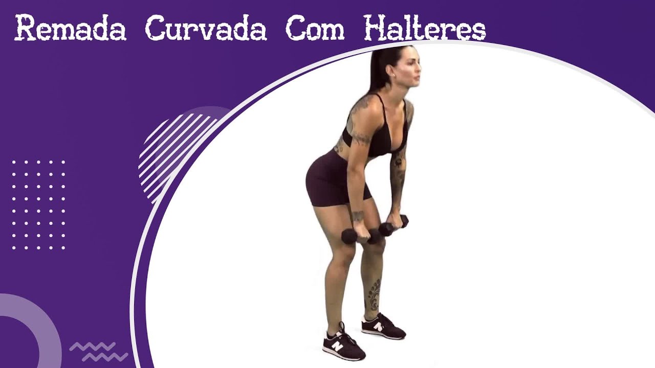Remada Curvada Com Halteres - YouTube