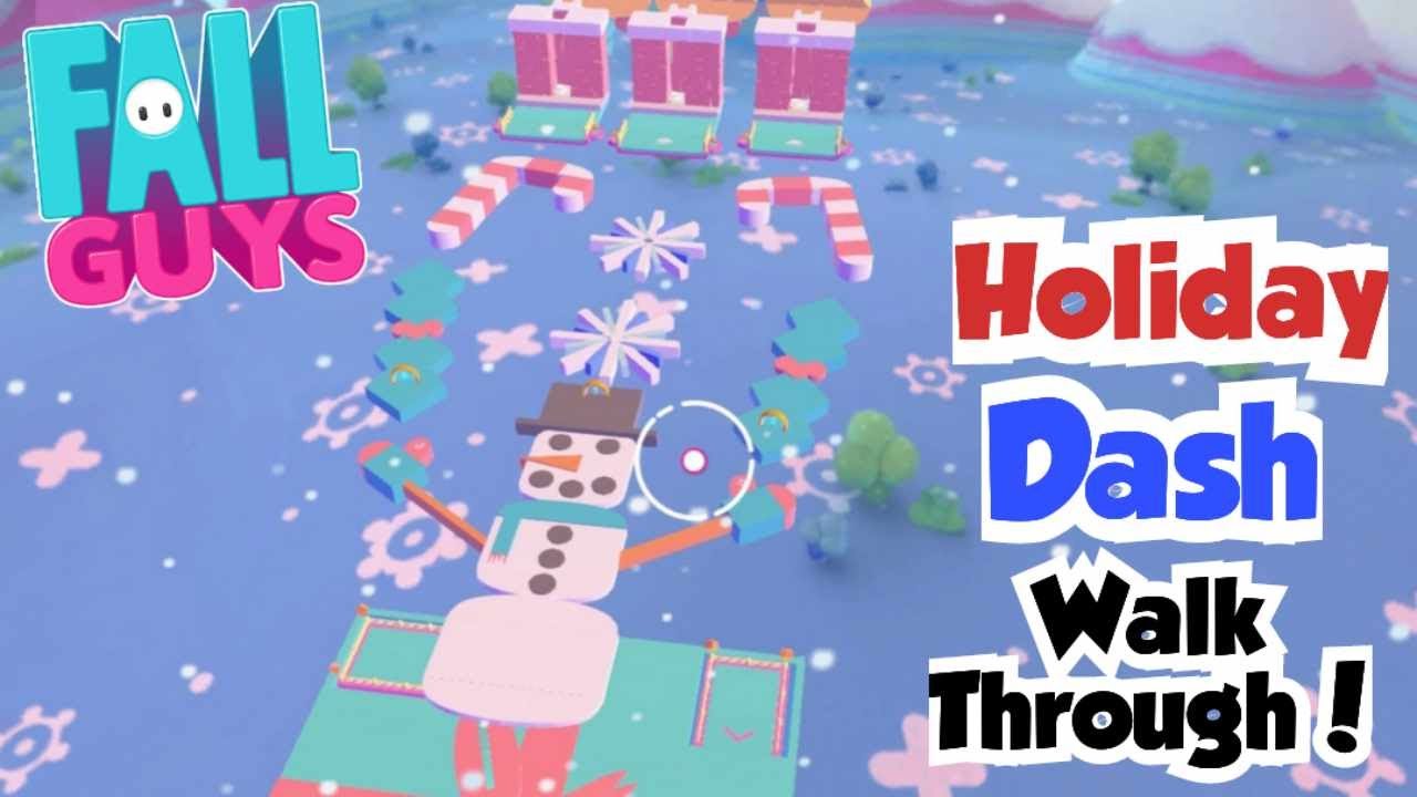 Fall Guys Holiday Dash Walk Through - YouTube