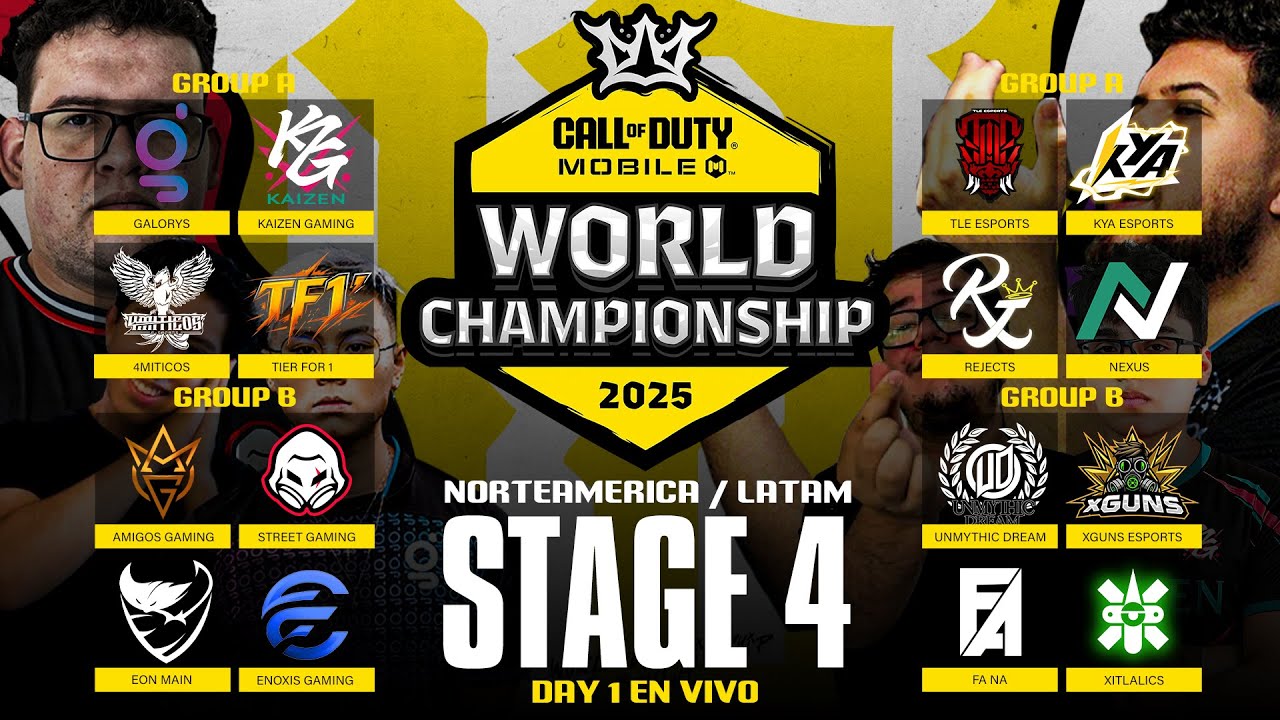 🔴Stage 4 LATAM & NA World Championship 2025 Call of Duty: Mobile - YouTube