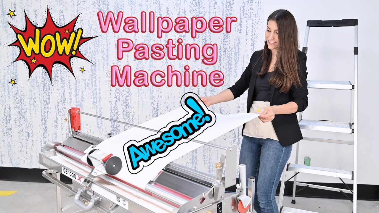 * AMAZING * Wallpaper Installation - Pasting Machine - YouTube