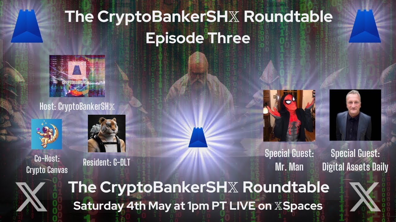 The @CryptoBankerSHX Roundtable Episode Three with Mr.Man XRP, Digtial Assets Daily ...