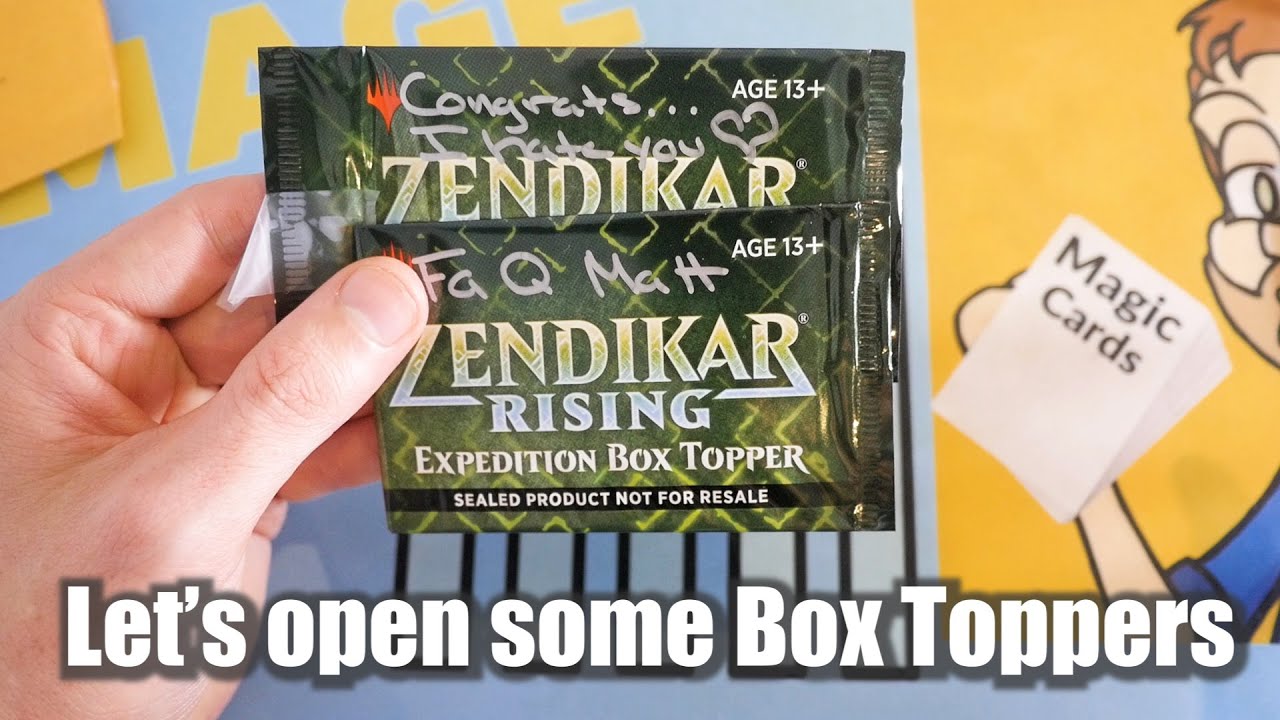 Let's open up some Zendikar Rising Box Toppers - YouTube