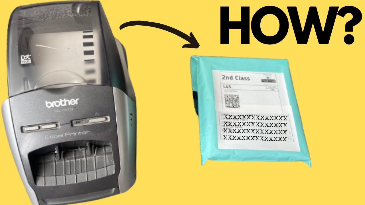 How To Print Postage Labels On A Brother QL 570 Label Printer FAST ...