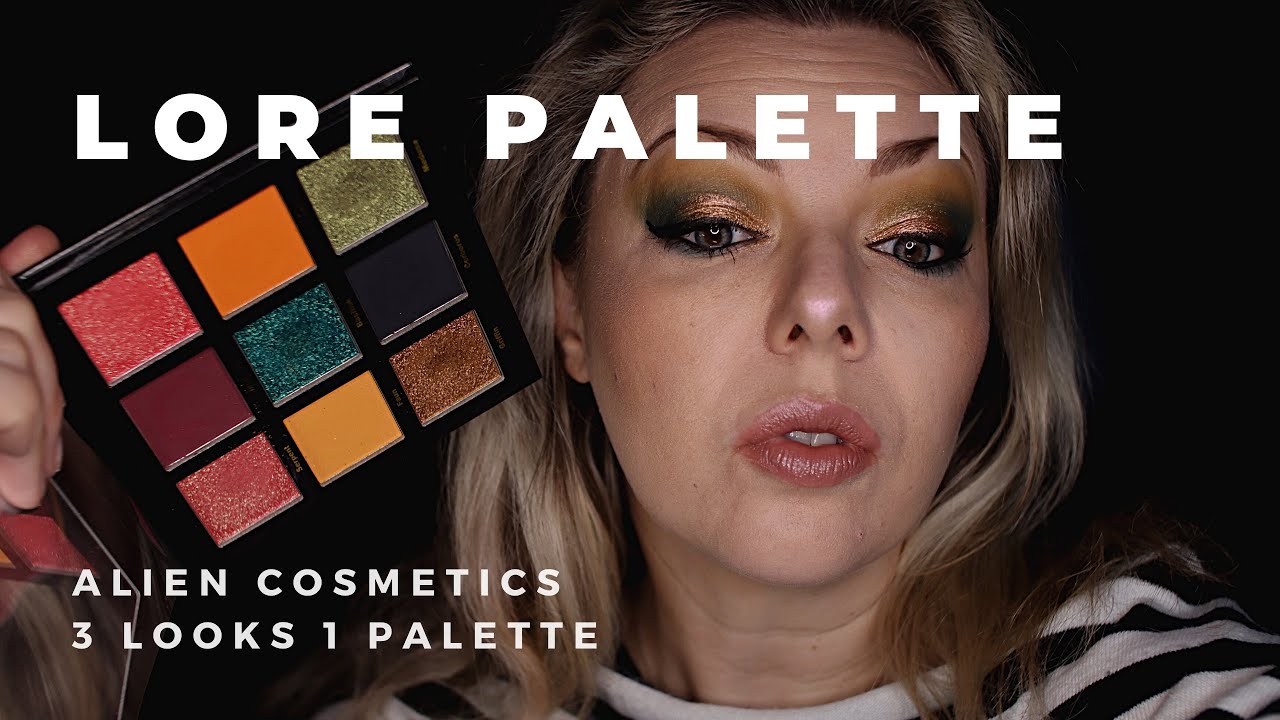Lore palette - alien cosmetic - 3 looks 1 palette - YouTube