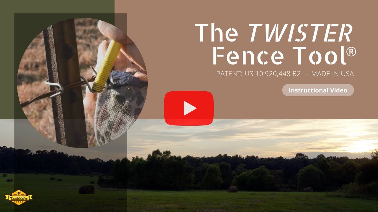 The TWISTER Fence Tool - Installing a T-Post Tie in Less Than A Minute ...
