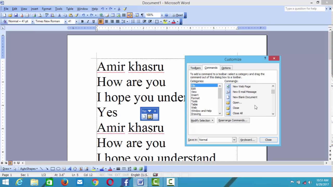 microsoft word view menu - YouTube