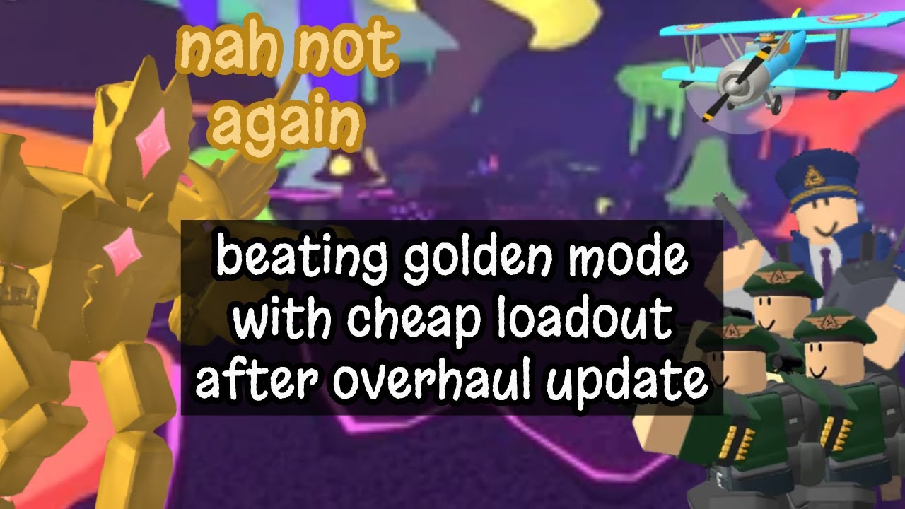 Beating GOLDEN MODE with this cheap loadout | tds:reanimated - YouTube
