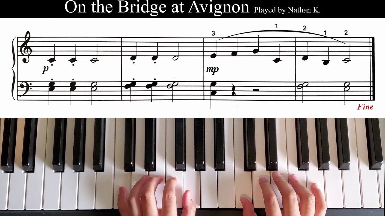 On the Bridge at Avignon Piano