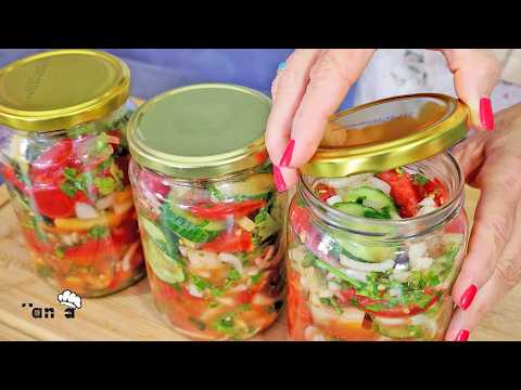 10 yıldır kış için bu salatanın konservesini yapıyorum! Yıllarca bozulmaz!