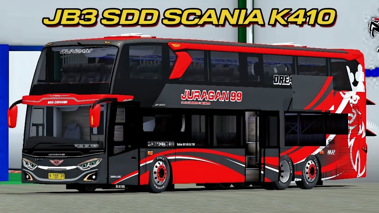 JURAGAN 99 JB3 SDD SCANIA K410🔥‼️Review Mod Bus Simulator Indonesia ...