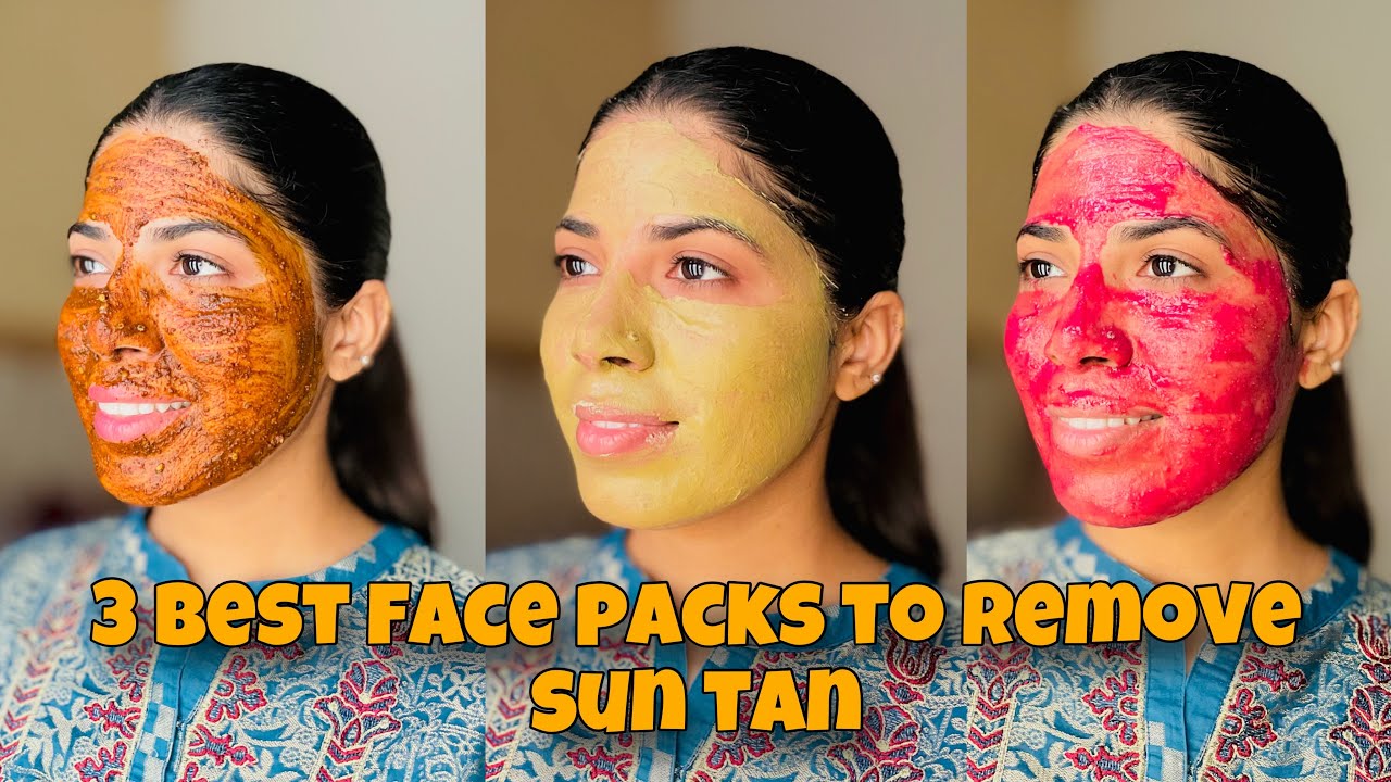 Summer De-Tan Face Masks || Get Bright & Clear Skin👌 - YouTube