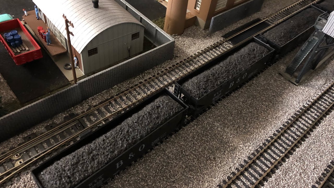 My 4x8 x 2 HO Layout - Coal Train Part 1 - YouTube