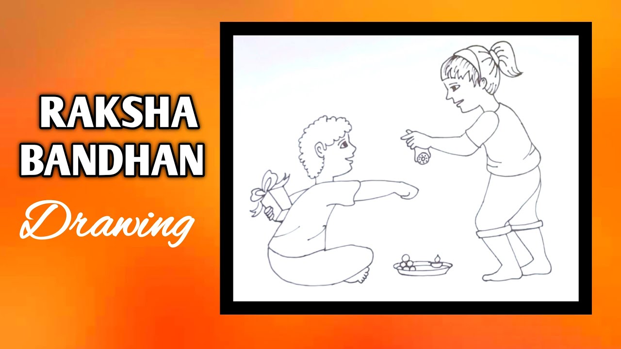 Raksha Bandhan drawing l easy step by step - YouTube