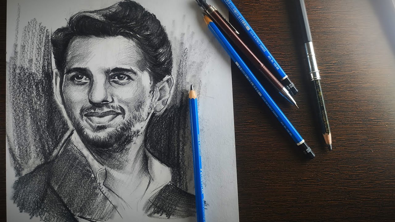 Sidharth Malhotra || Indian actor || drawing timelapse || inkbrotattoo ...
