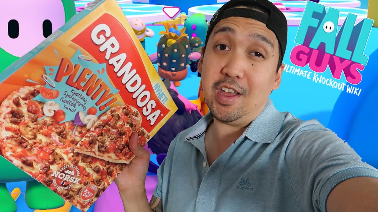 FALL GUYS GRANDIOSA NORSK PIZZA CHALLENGE! - YouTube