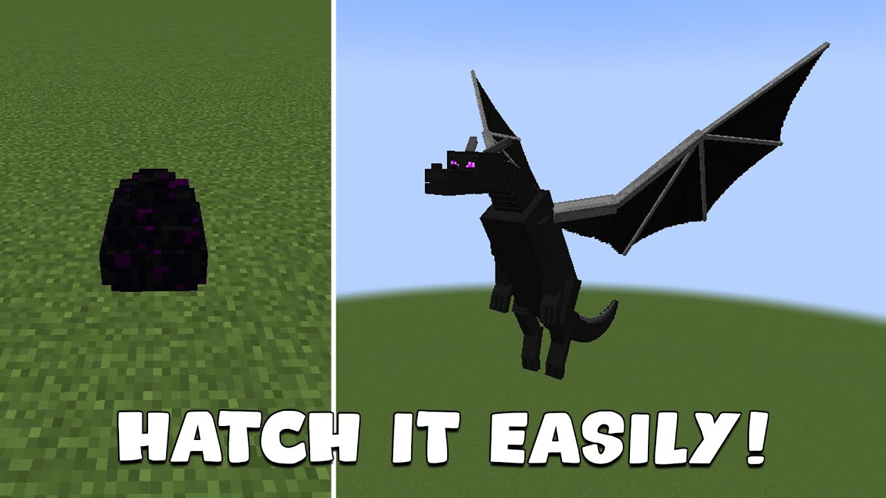 How to Hatch ENDER DRAGON Egg in Minecraft (All Editions) - YouTube