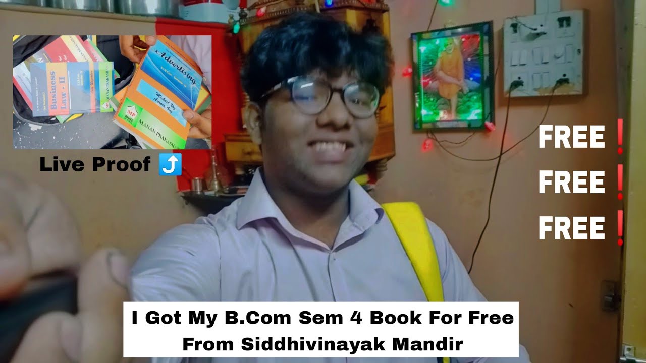 I Got My Bcom Semester 4 Textbook From Siddhivinayak Temple Trust ...