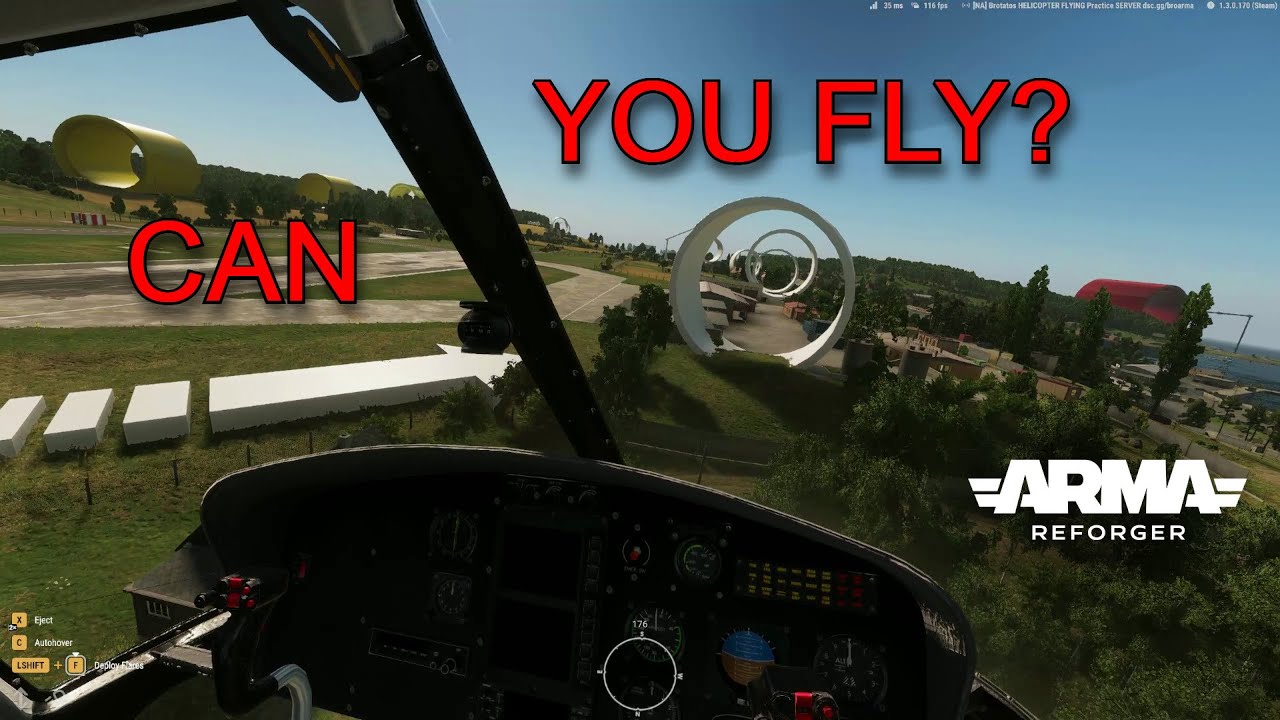 Can You Fly? - Arma Reforger Helicopter Practice Server - YouTube