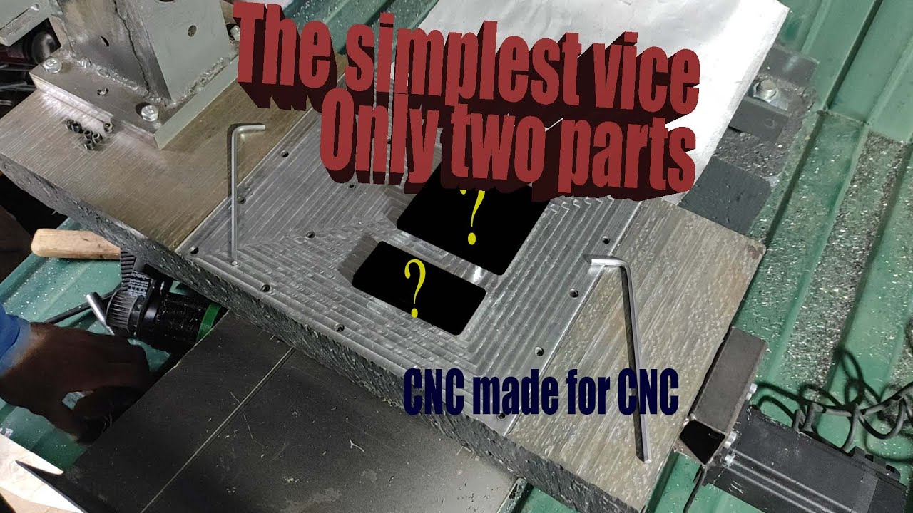 Very simple low profile vise for CNC milling machine - YouTube