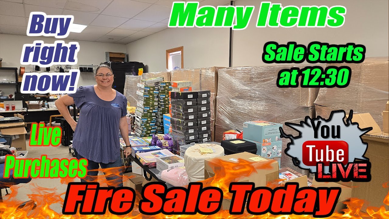 Live Fire Sale Candy, Amazon Overstock, Mystery boxes, home Decor and ...