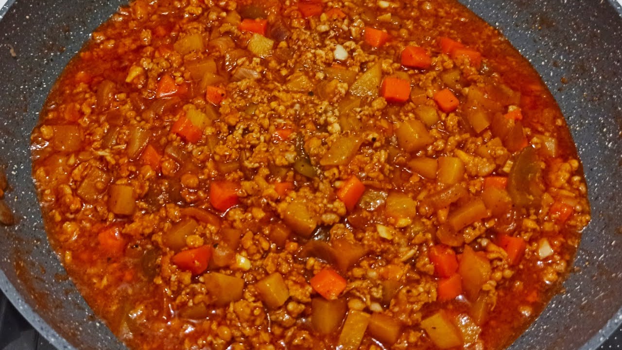 Ground Pork Menudo | Menudillo | Pork Giniling Menudo | Giniling na ...